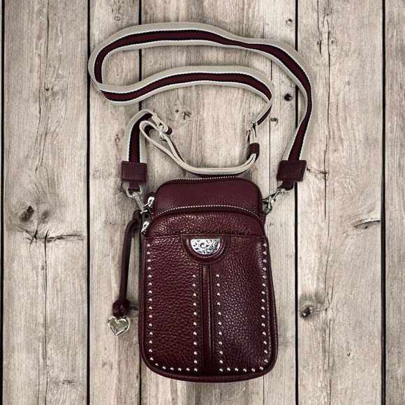 Brighton | Bags | Brighton Zak Mini Utility Crossbody Bag Merlot ...